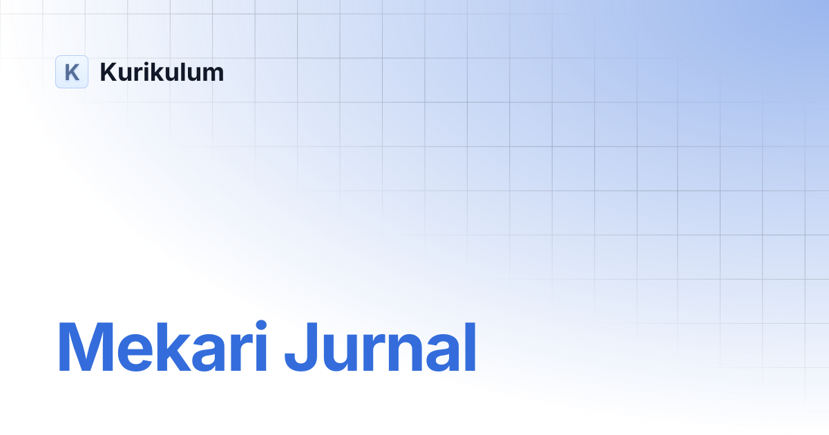 Mekari Jurnal | Kurikulum